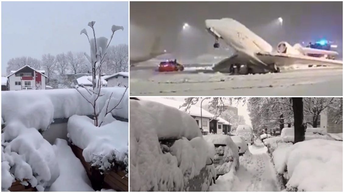 Snow up to 45 centimeters in Germany, a plane froze at Munich airport ...